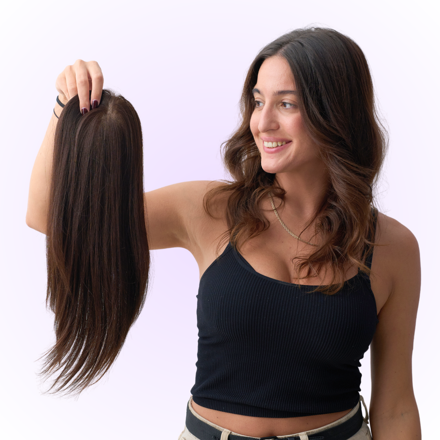 Silk Base Toppers-Straight – Natural Curls Hair Extensions & Wigs